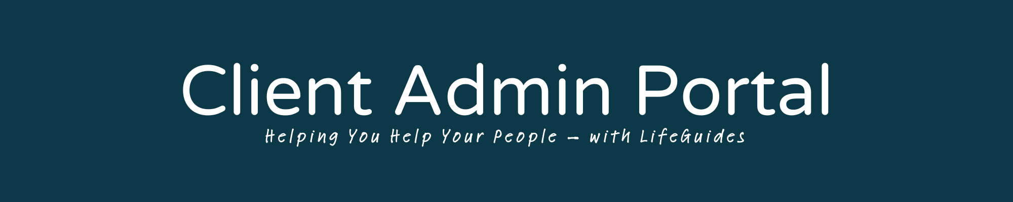 LifeGuides Client Admin Portal
